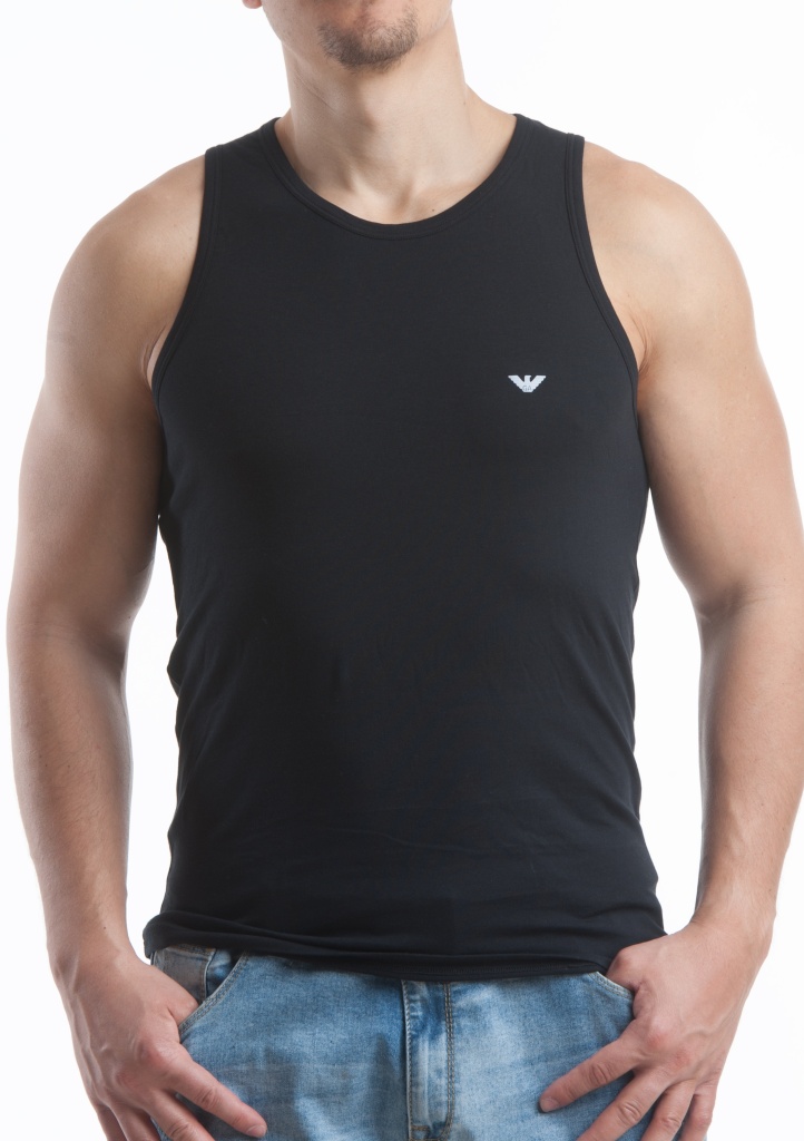 Pánský nátělník Emporio Armani 110828 CC729 černá | VIP Prádlo